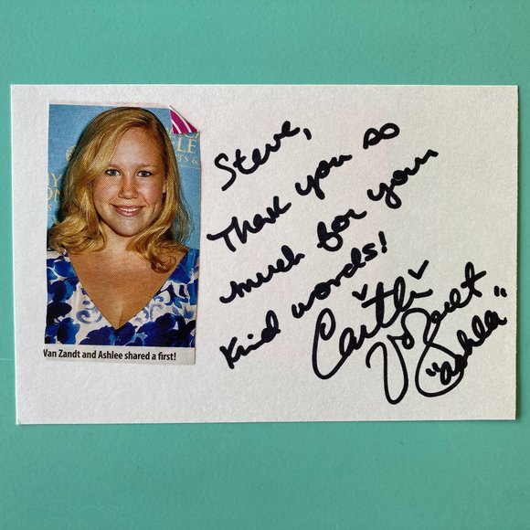 Autograph | Other | Caitlin Van Zandt Signed Inscribed Index Card 4x6 ...